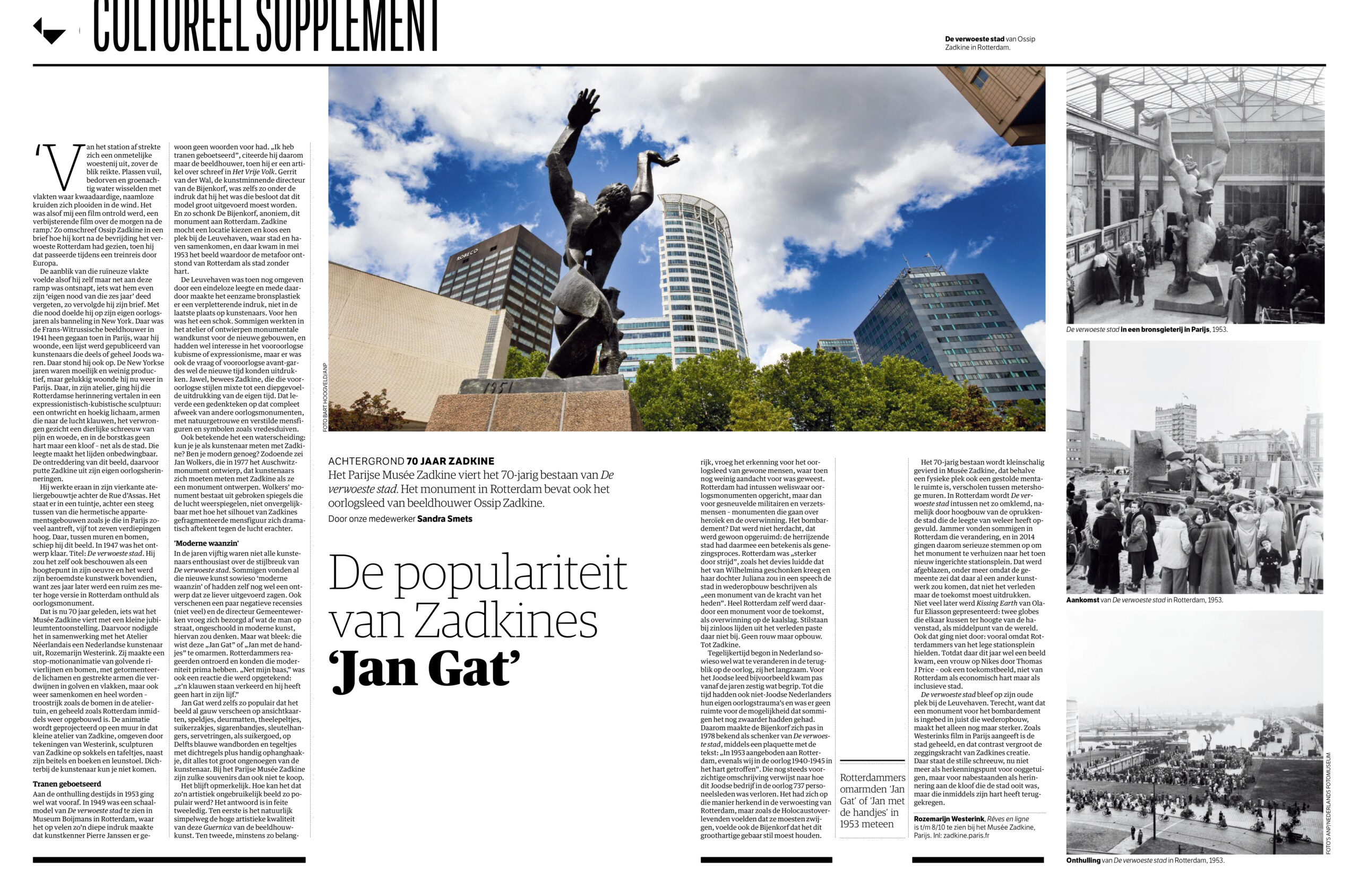 De populariteit van Zadkines 'Jan Gat' - BKOR